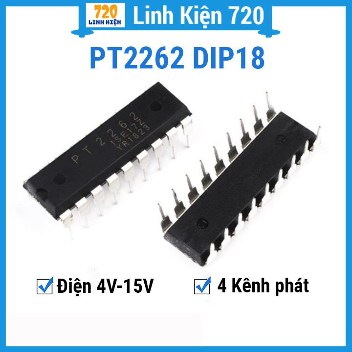 PT2262 DIP18 - ic mã hóa tín hiệu, phát sóng RF | Shopee Việt Nam