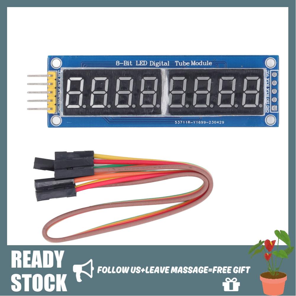 Dajrrhd 8 Digit Display Board Segment Digital Tube LED Module 74HC595 NAU | Shopee Việt Nam