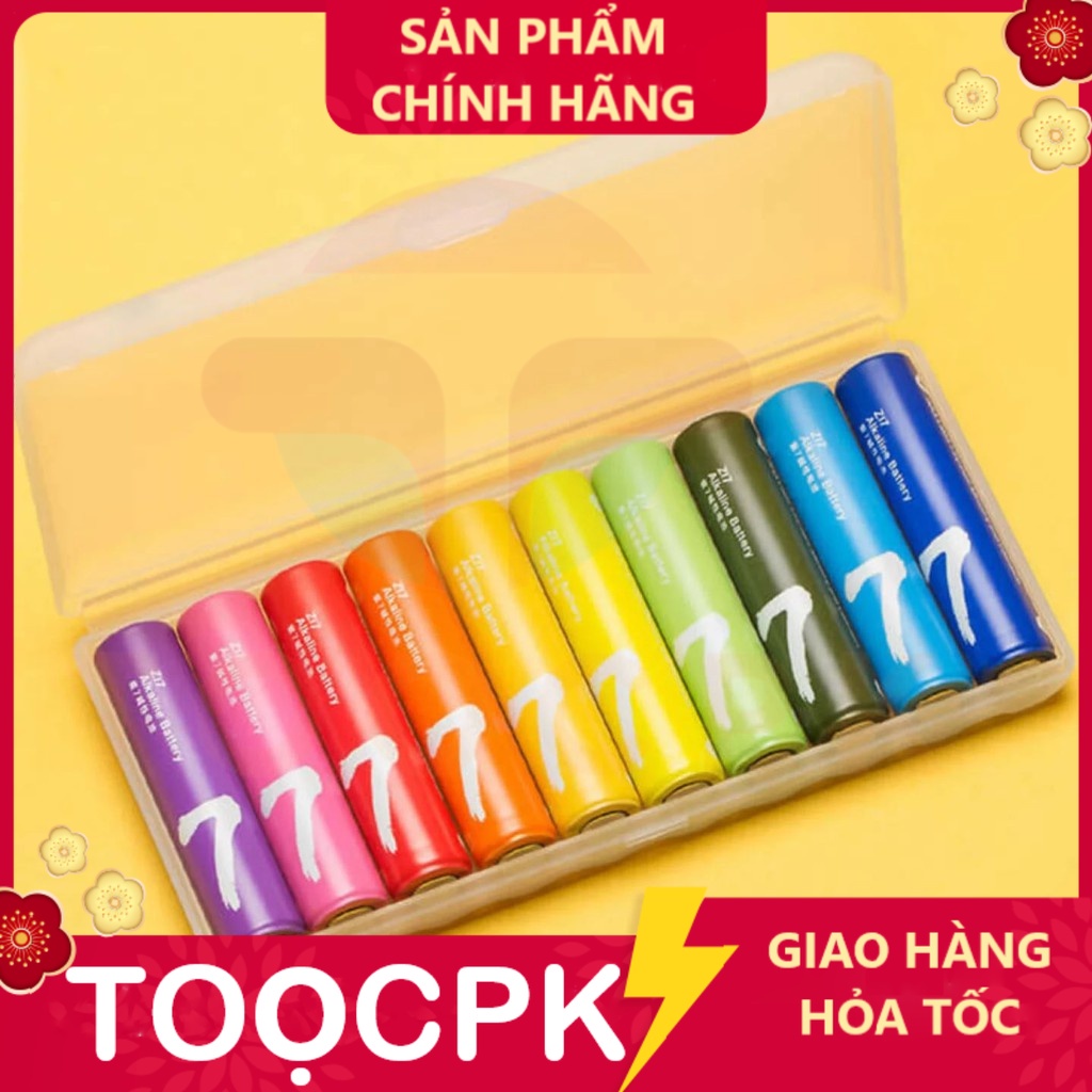Pin đũa AAA (3A) Xiaomi Zi7 bảy sắc cầu vồng Rainbow Alkaline Battery ...