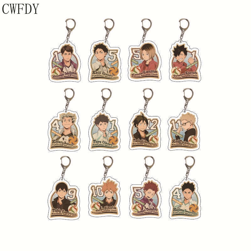 Móc khoá Acrylic Anime Haikyuu!! Keychain Volleyball Boy Key Chain ...