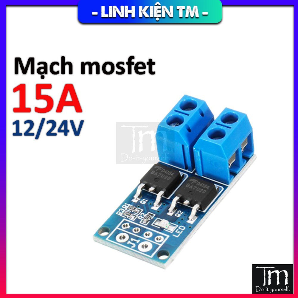 Mạch PWM Mosfet 5-36V dual 2 mosfet 15A (XY-MOS) module 2 mosfet ...