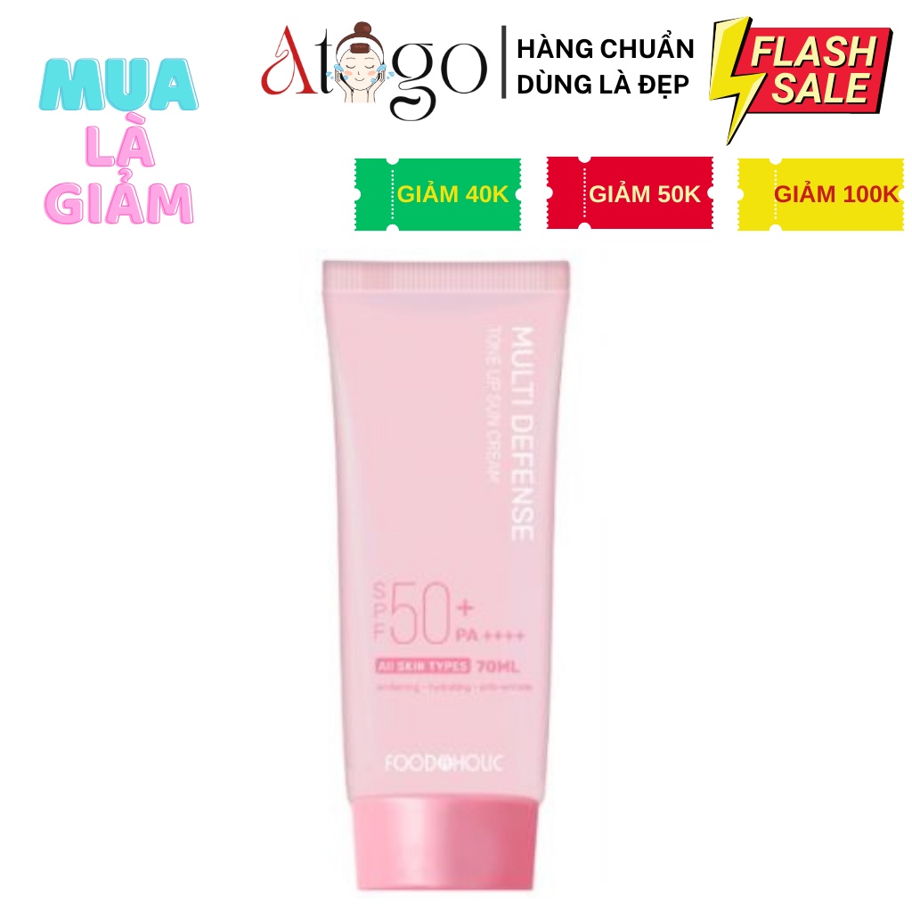 Kem Chống Nắng Nâng Tone Trắng Hồng Tự Nhiên Foodaholic, KCN Tone Up ...