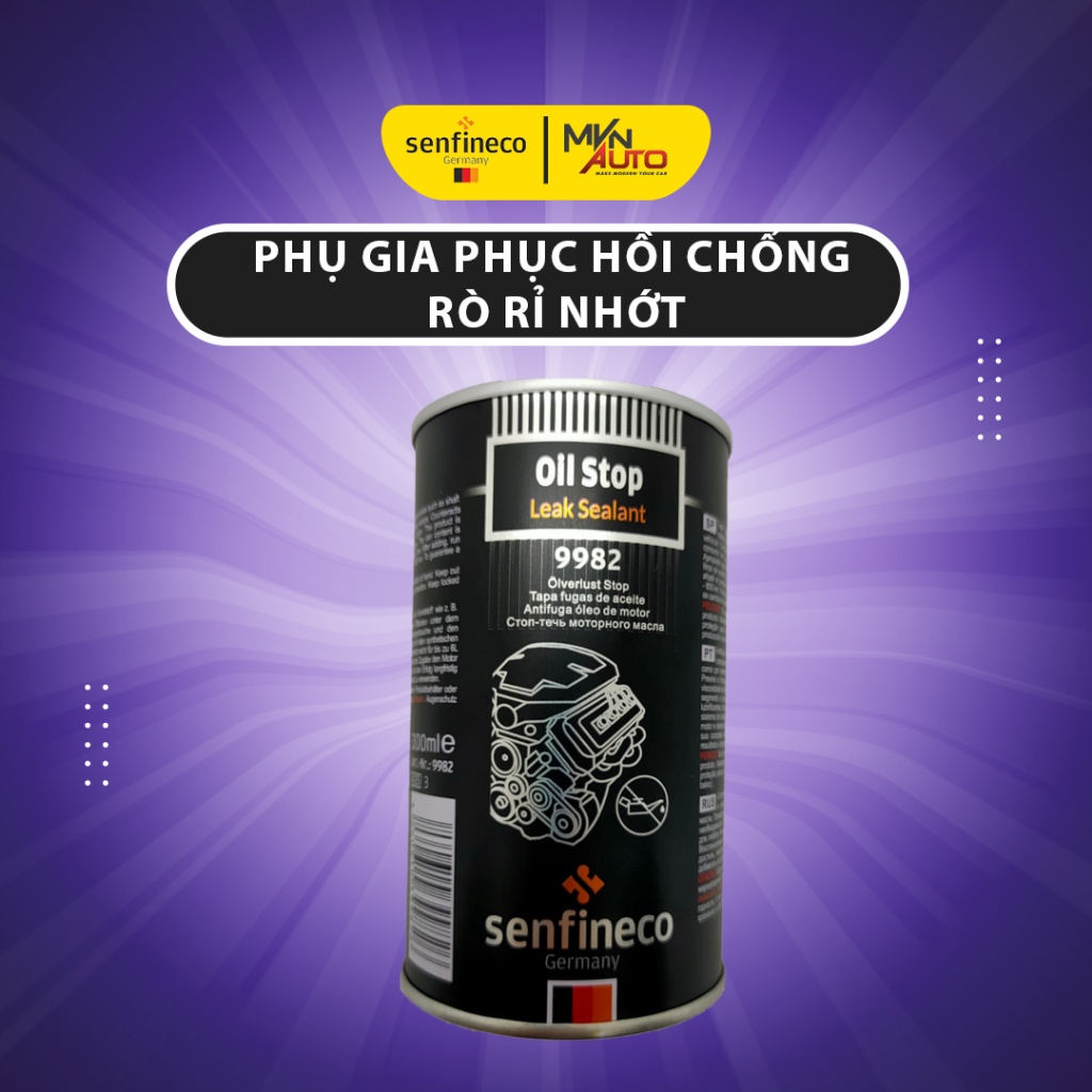 Phụ Gia Phục Hồi, Chống Rò Rỉ Nhớt Senfineco 9982 Oil Leak Stop 300ml ...