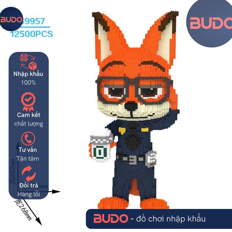 [ KÈM BÚA] Đồ Chơi Lắp Ráp Mô Hình Zootopia Thỏ Judy and Cáo Nick Chibi ...