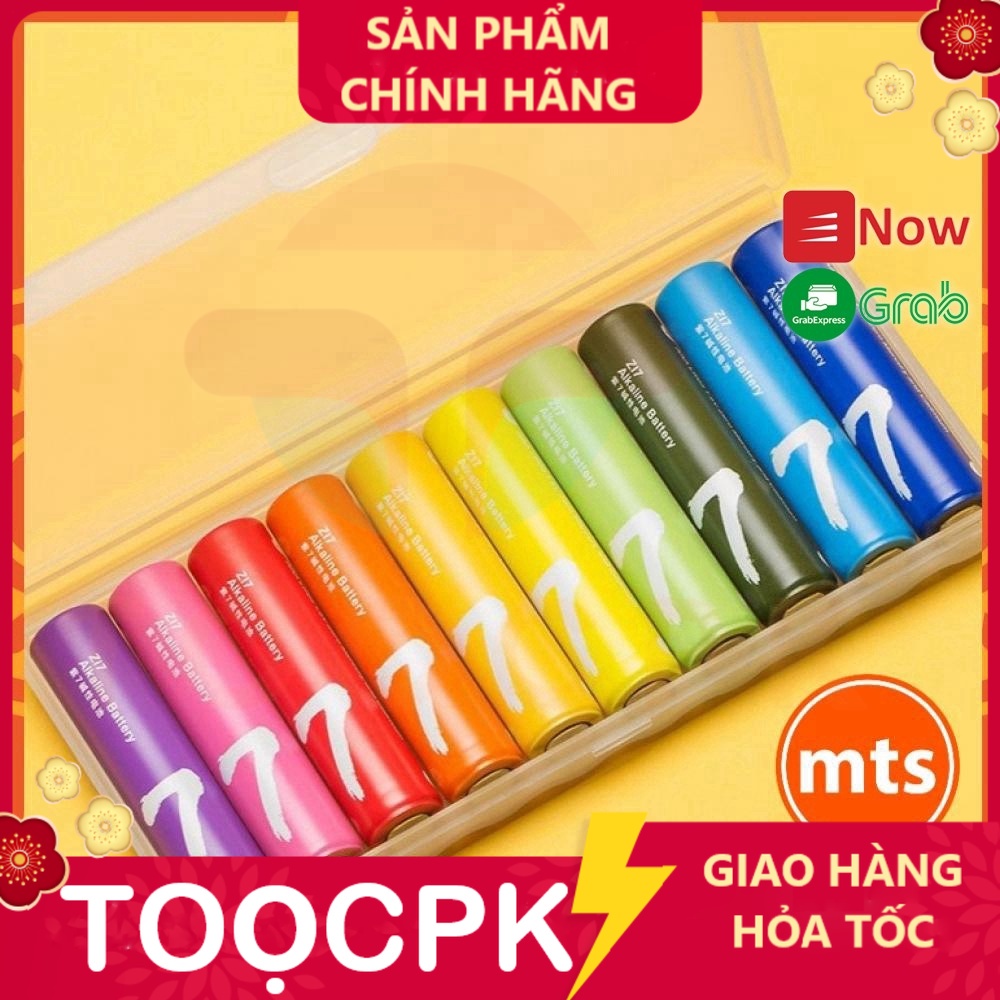 Pin AAA Alkaline Xiaomi Youpin ZMI Rainbow số 7 - 1 vỉ 10 viên, Pin đũa ...
