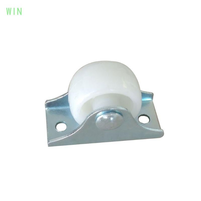 White Rail Fixed Casters Small One-Way Wheel Furniture Plastic ...