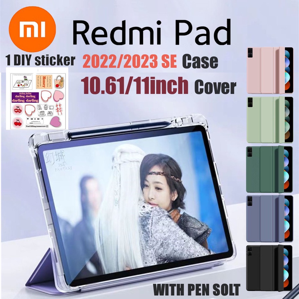 Bao Da Máy Tính Bảng Trong Suốt Có Ngăn Đựng Bút Cho redmi pad se 2023 ...