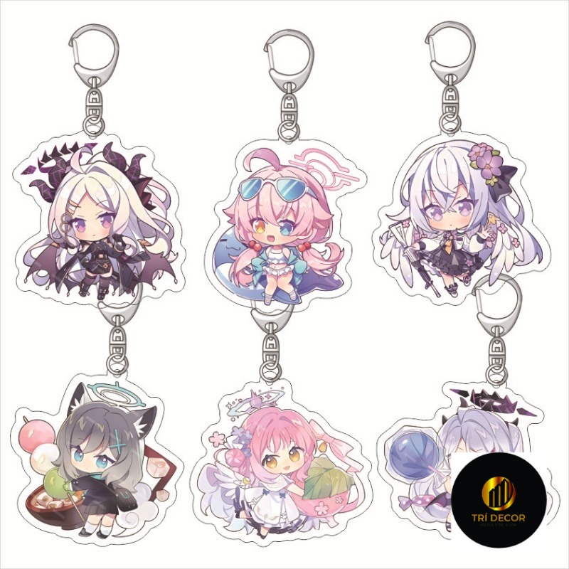 Blue archive anime keychain phụ nữ aru sunaokami shiroko hayase yuka ...