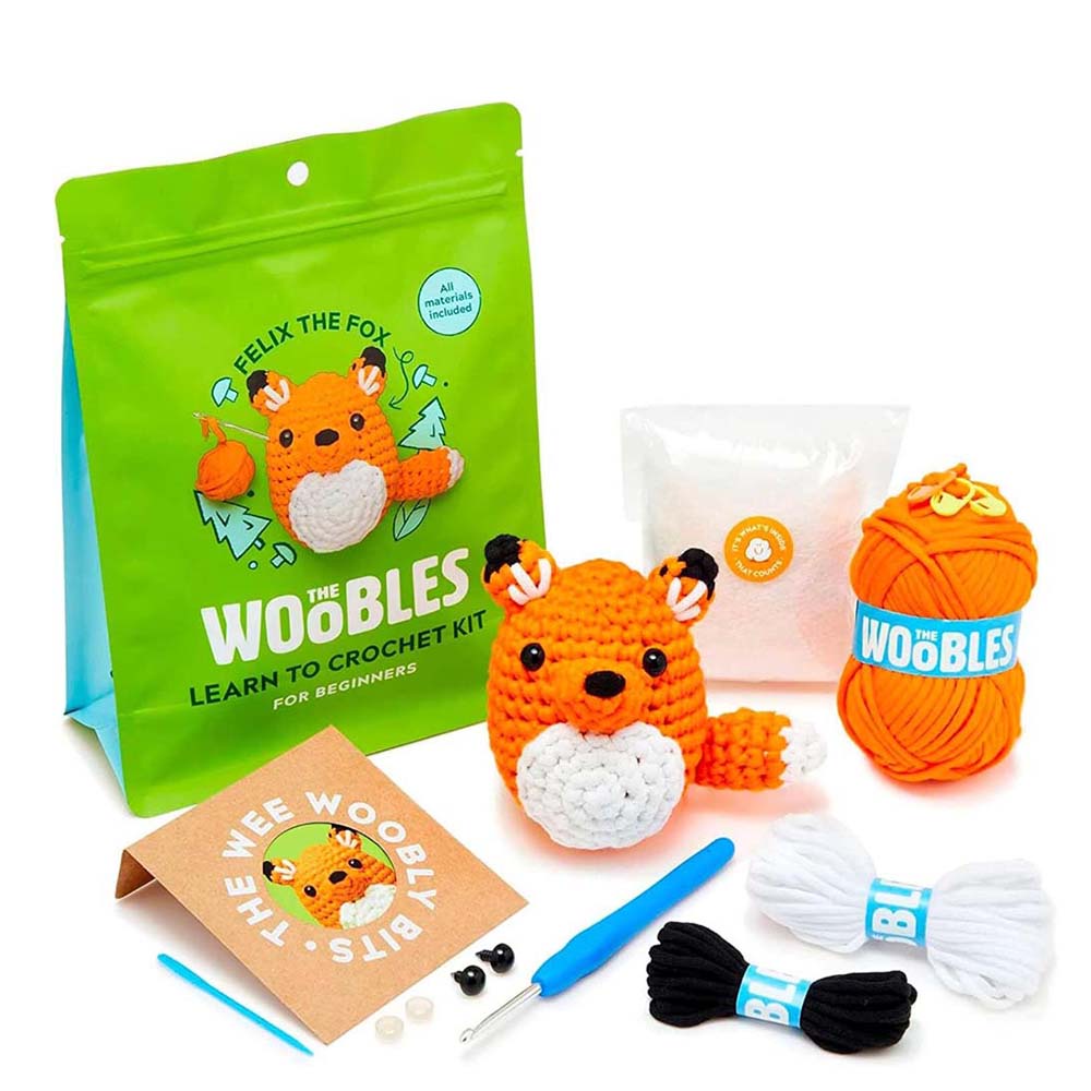 Beginner DIY Crochet Kit Package Handmade Yarn Animal Penguin Dinosaur ...