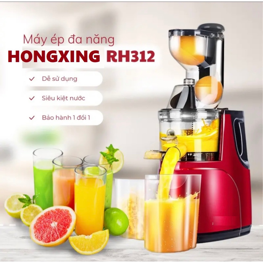 Máy ép chậm Hongxin RH312/ Máy ép trái cây Hongxing Rh-312 công nghệ ...