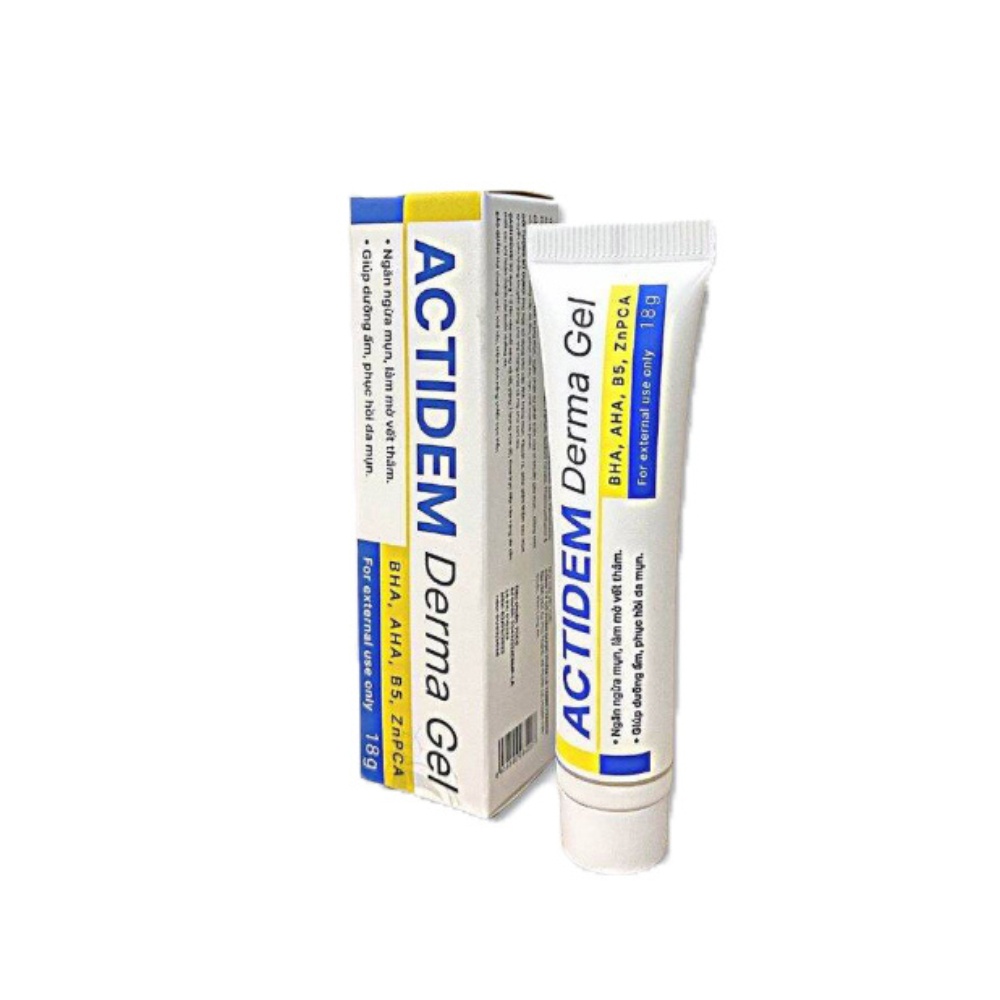 Kem giảm mụn, dưỡng ẩm da ACTIDEM Derma Gel 18gr | Shopee Việt Nam