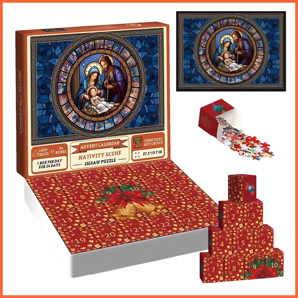 Nativity Lịch Lắp Ráp 2023 2023 Phong Cảnh Giáng Sinh Đếm Ngược 24 Ngày ...