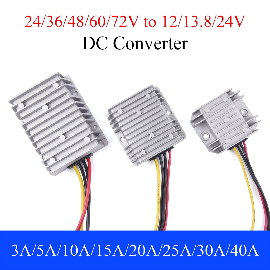 Bộ chuyển đổi nguồn DC 36V / 48V / 60V / 72V sang 12V / 13.8V / 24V 3A ...
