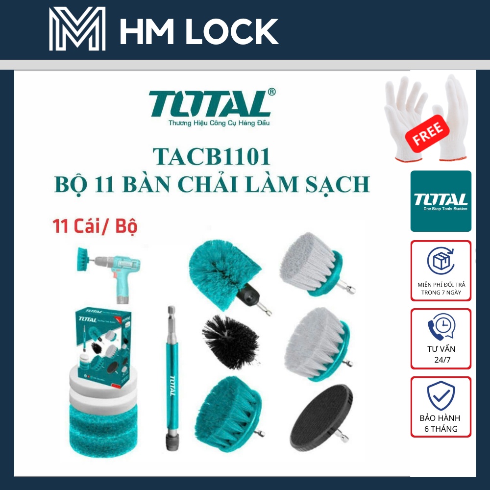 BỘ 11 BÀN CHẢI LÀM SẠCH TOTAL - HÀNG CHÍNH HÃNG - TACB1101 | Shopee ...