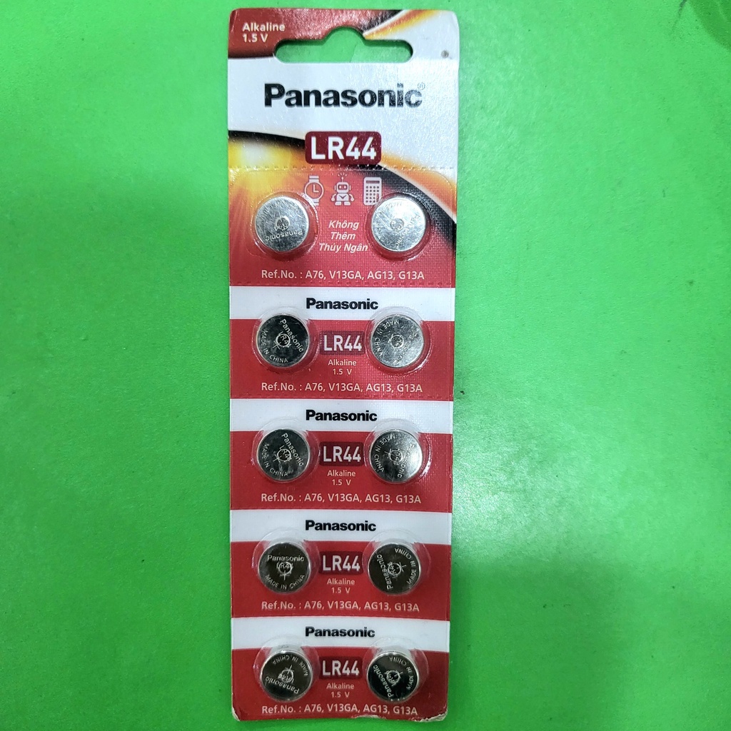 Pin LR44 / AG13 / A76 Alkaline Panasonic Chính Hãng dùng cho đồng hồ ...