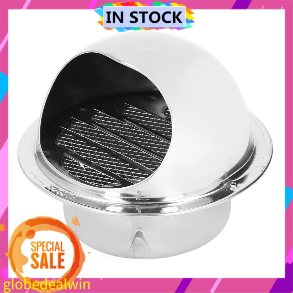 Globedealwin Round Grille Ventilation Cover Windproof Stainless Steel ...