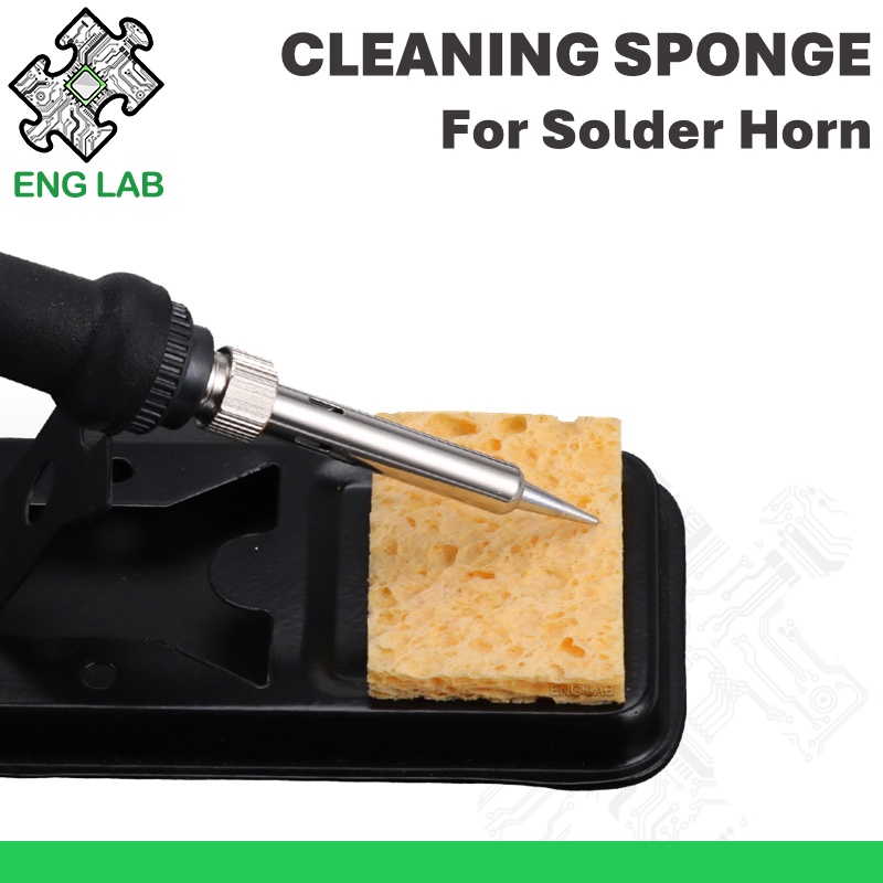 ENGLAB★ 1pcs hàn sắt làm sạch miếng bọt biển 6x6cm vuông tròn miếng bọt ...