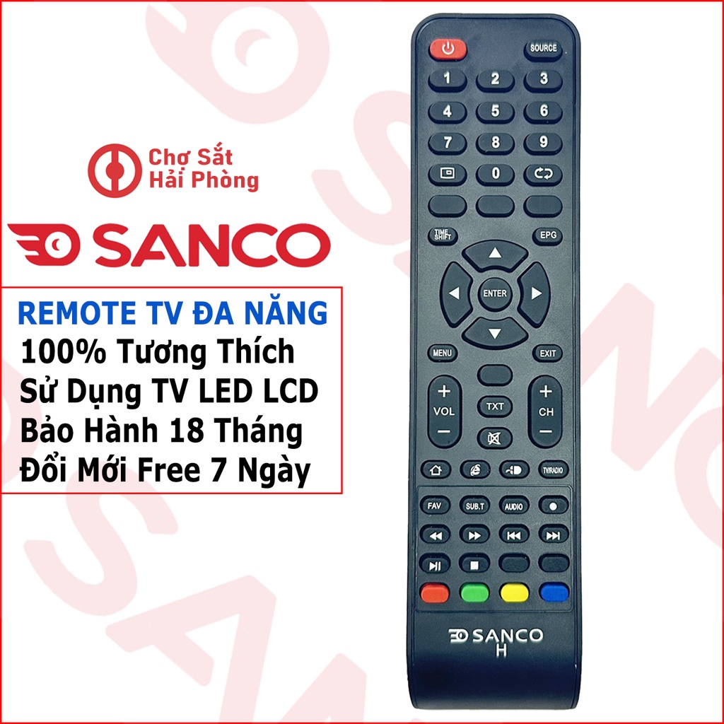 Remote điều khiển tv SANCO dùng cho tv LED tv LCD | Shopee Việt Nam
