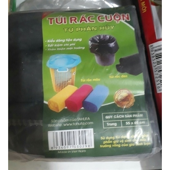 TÚI RÁC CUỘN TỰ PHÂN HỦY 55X65 (3 CUỘN) | Shopee Việt Nam