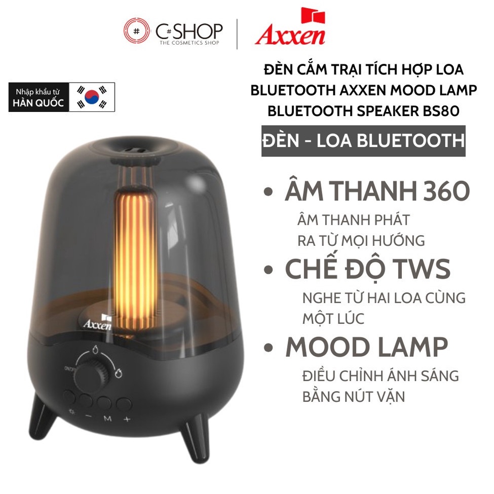 Đèn cắm trại tích hợp loa bluetooth Axxen Mood Lamp Bluetooth Speaker BS80 | Shopee Việt Nam