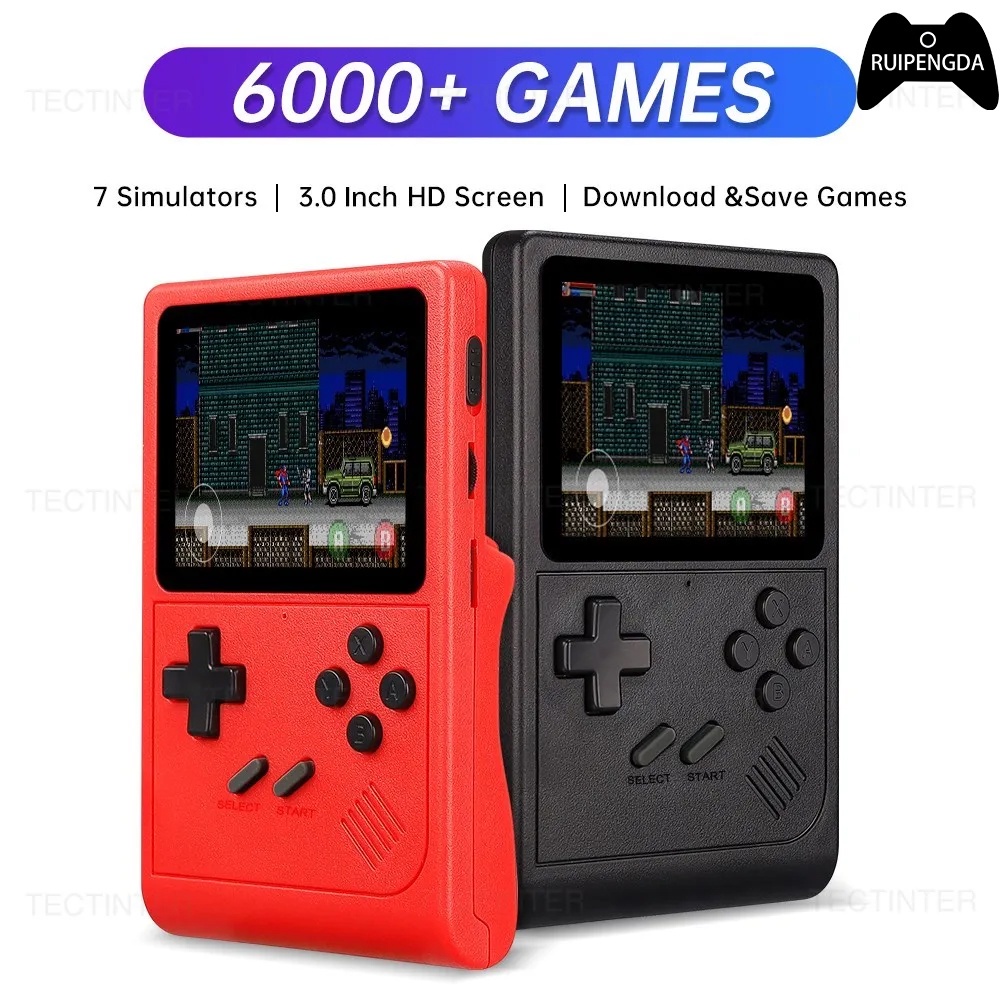 Máy Chơi game Cầm Tay gb300 Màn Hình 3.0 inch Tích Hợp 6000 Trò Chơi sf / sfc / gb / gba ...