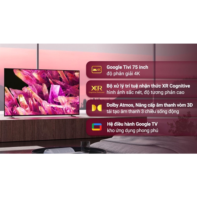 Google Tivi Sony 4K 75 inch XR-75X90K đời mới 2022 - Malaysia —Điện Máy Chính Hãng Tồn Kho (Điện ...