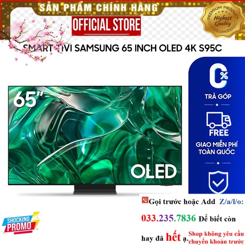 Smart Tivi Samsung 65 inch OLED 4K S95C P&G | Shopee Việt Nam