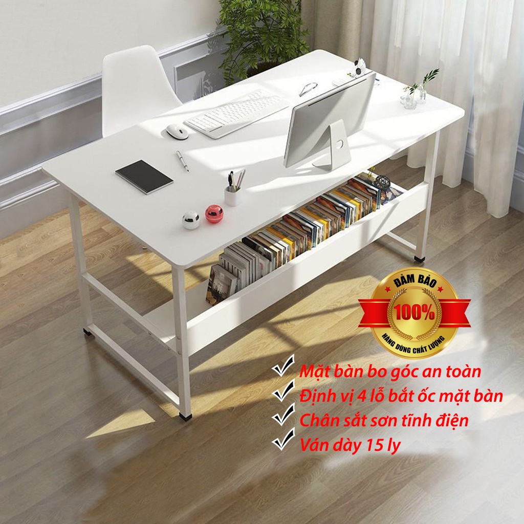 Bàn làm việc FUNA BLV Plus, dùng làm bàn học, bàn máy tính, decor, mặt ...