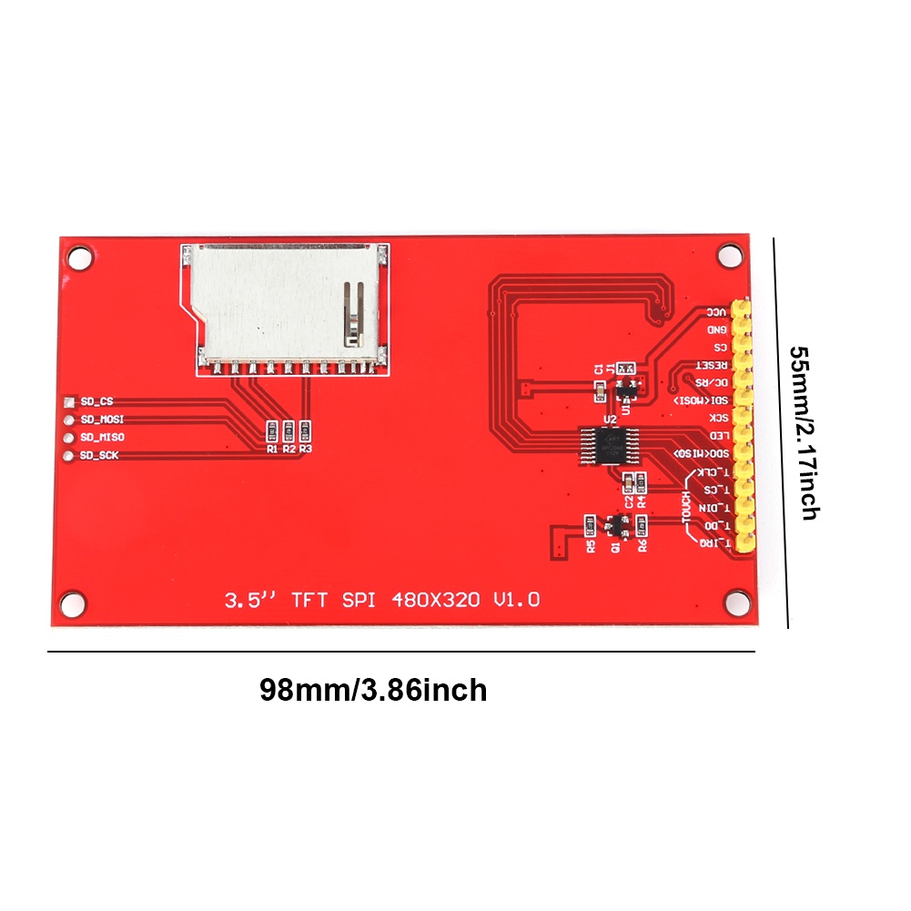 Mô Đun Màn Hình LCD 3.5 Inch 3.3-5V ILI9488 TFT Touch Board 480 * 320 ...
