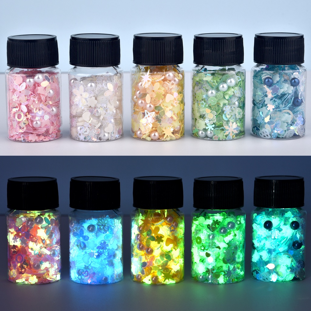 12g Glowing Polymer Clay rải nhựa Epoxy rải rác Thủ công mỹ nghệ DIY ...