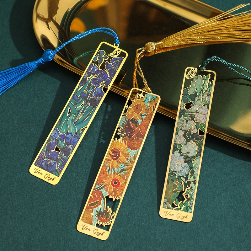 Kim Loại Rỗng Hoa Bookmark Vintage Hoa Hướng Dương Tua Rua Mặt Dây ...