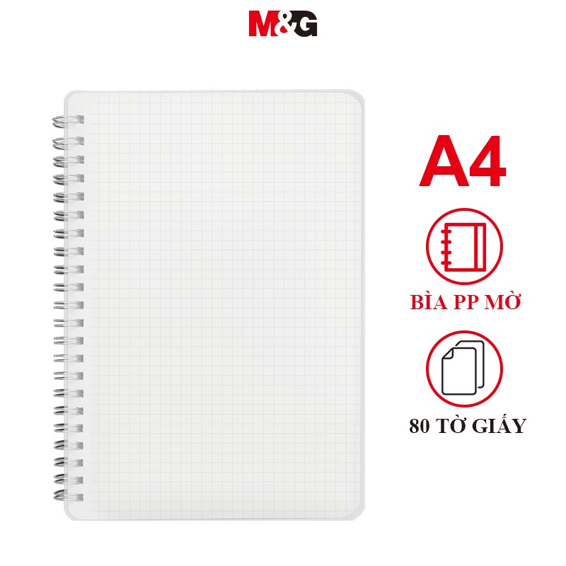 M&G Sổ tay lò xo ghi chép A5/B5 gáy xoắn 80 trang /Tờ Giấy Ghi Chú Kẻ Sọc Ngang Dễ Thương/Vở Học ...