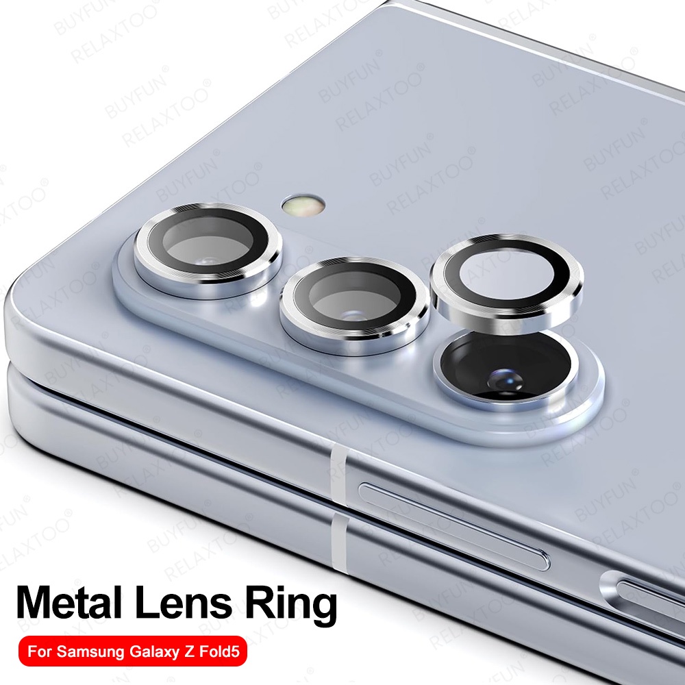 For Samsung Galaxy Z Fold5 Rear Metal Lens Ring Case SamsungZFold5 ...