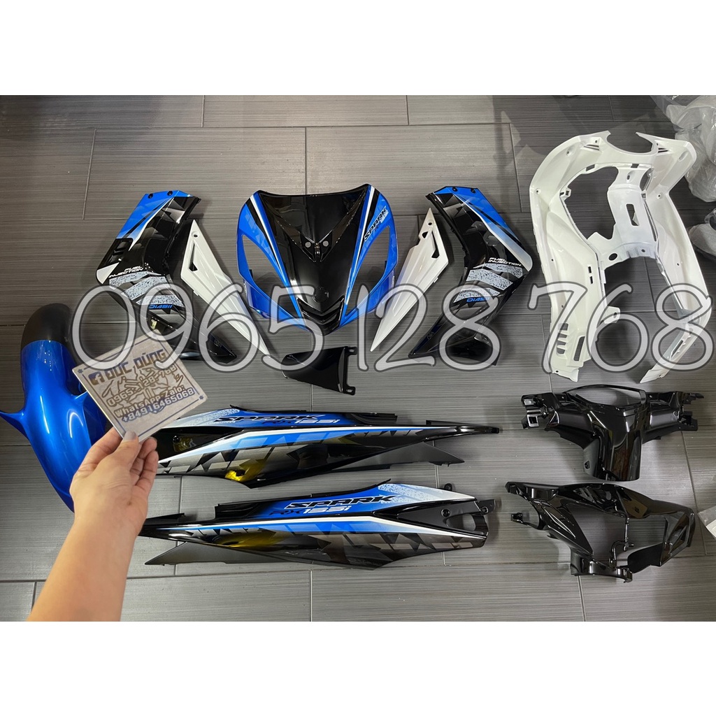Dàn áo Exciter nhỏ xanh spark có tem | Shopee Việt Nam