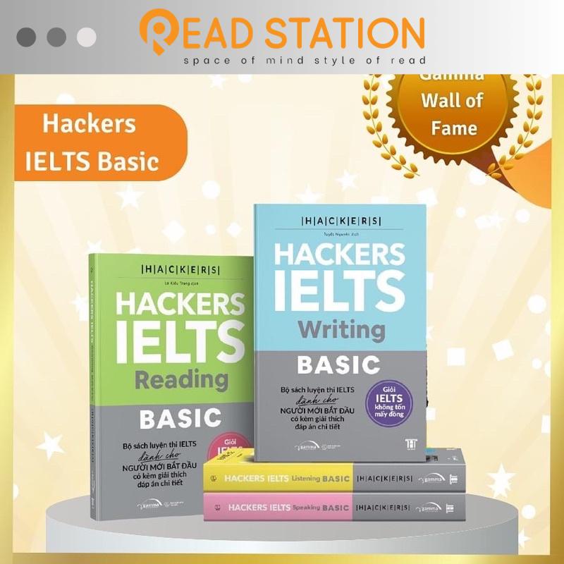 Sách: Hackers IELTS Basic: Listening + Reading + Speaking + Writing (Combo/Lẻ Bộ 4 Cuốn ...