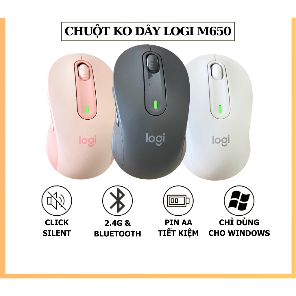 Logitech Chuột bluetooth Không Dây oem m650 oem 2400 dpi Sang Trọng ...