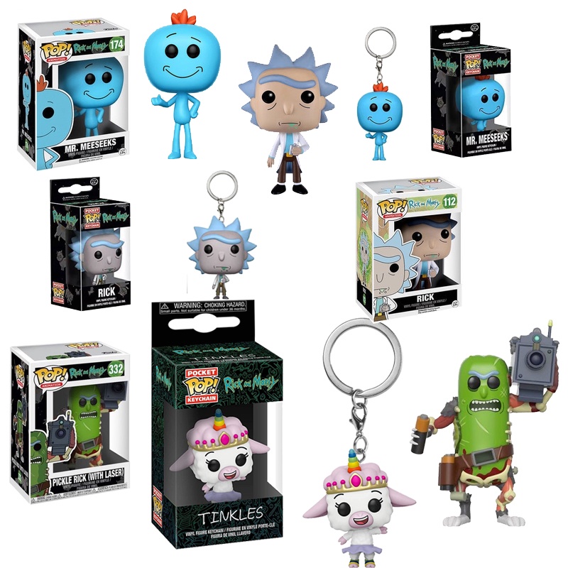 Funko pop Móc Khóa Hình Nhân Vật rick and morty mr.meeseeks 174 332 ...