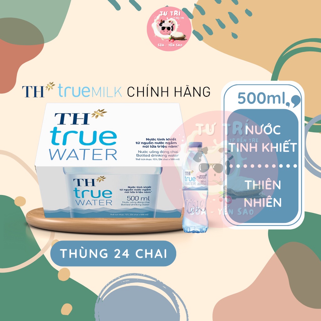 Nước Suối TH TRUE WATER 500ml thùng 24chai/500ml. | Shopee Việt Nam