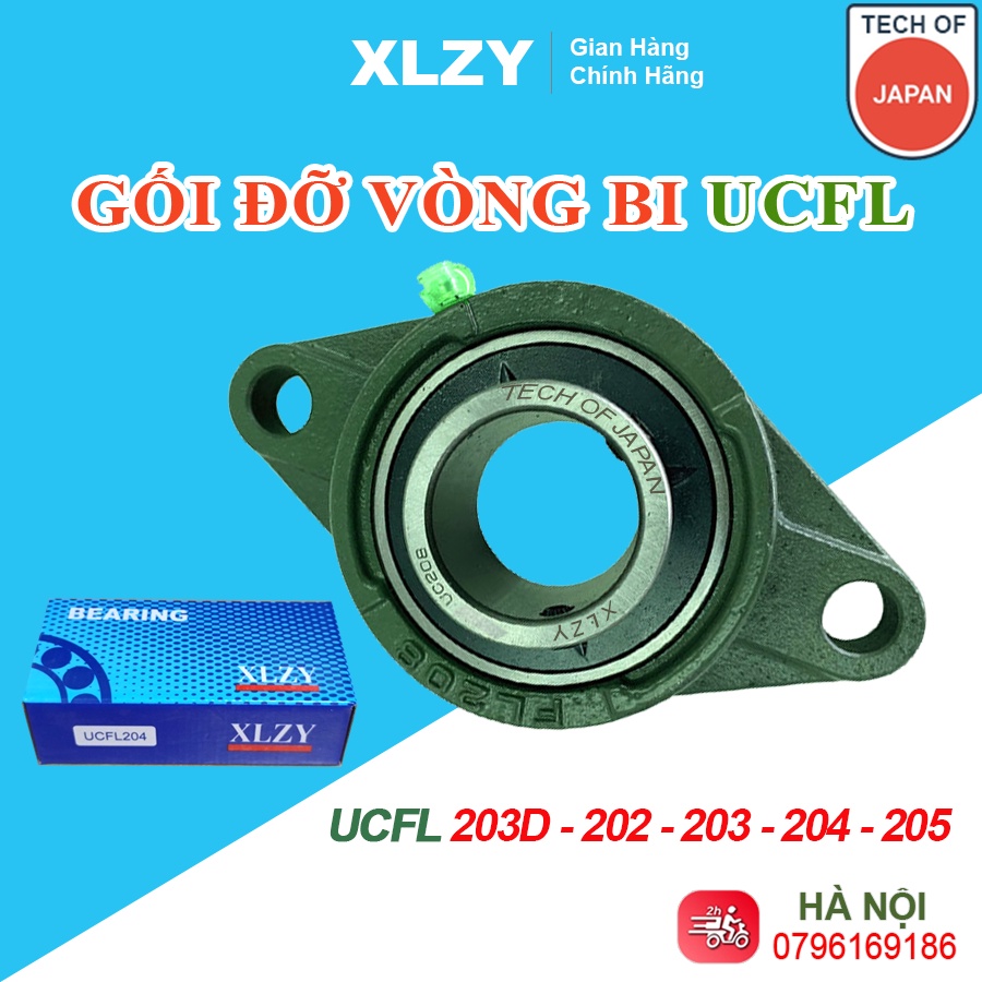 Gối đỡ UCFL UCFL203 UCFL204 UCFL205 Gối đỡ vòng bi UCFL - Gối đỡ bạc đạn XLZY - vongbihanoi ...