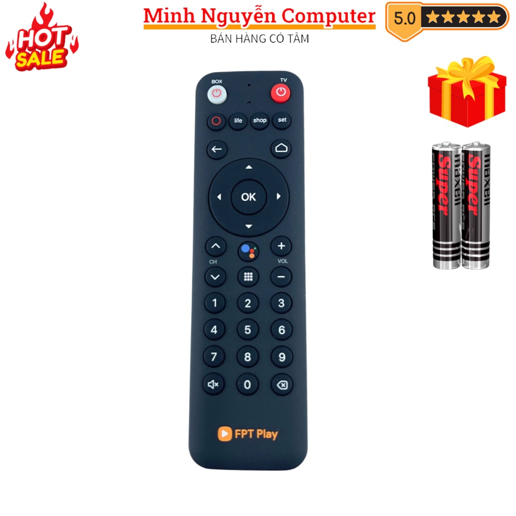 Remote điều khiển FPT Play Box Zin Mã 04, Sử Dụng Giọng Nói Dùng Cho ...