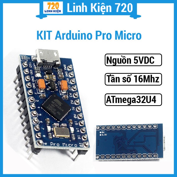 KIT Arduino Pro Micro 5V/16Mhz ATmega32U4 | Shopee Việt Nam