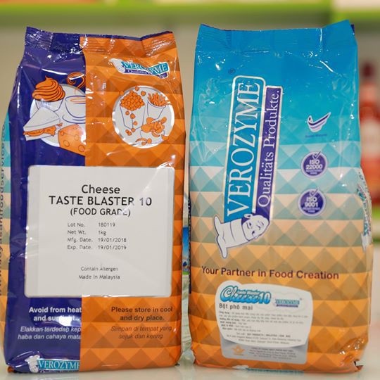 Bột Phô Mai Lắc Cam Verozyme 1kg Malaysia - Lắc khoai tây chiên, gà rán ...