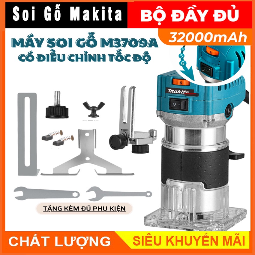 Máy Soi Gỗ Makita 3709 Chỉnh Tốc Độ, Công Suất 530w - Máy đánh cạnh ...