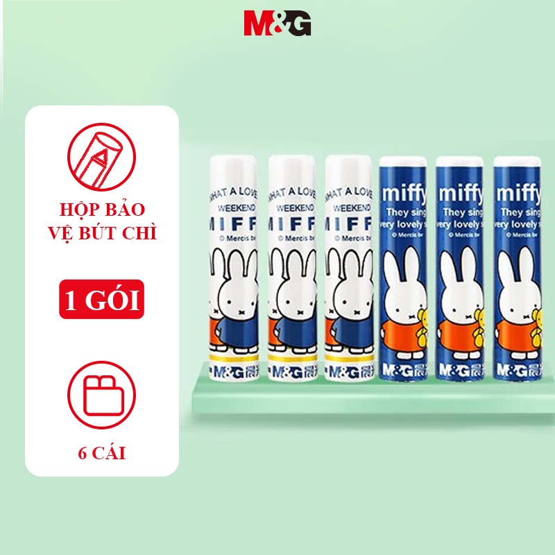 M&G Vỏ Bọc Bảo Vệ Bút Chì Nắp Bút Chì Học Sinh miffy (6 Chiếc) | Shopee Việt Nam