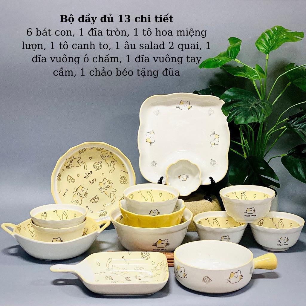 Bộ bát mèo lẻ món mới | Shopee Việt Nam