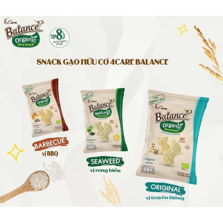 Bánh gạo vị rong biển 4Care Balance 25g | Shopee Việt Nam