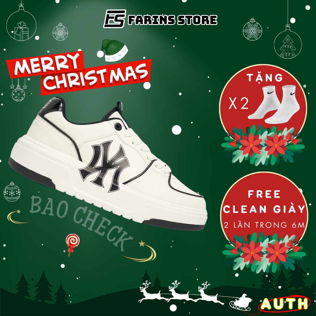 [sẵn] Giày MLB Chunky Liner White Black Chính Hãng Cho Nam Nữ, MLB ...