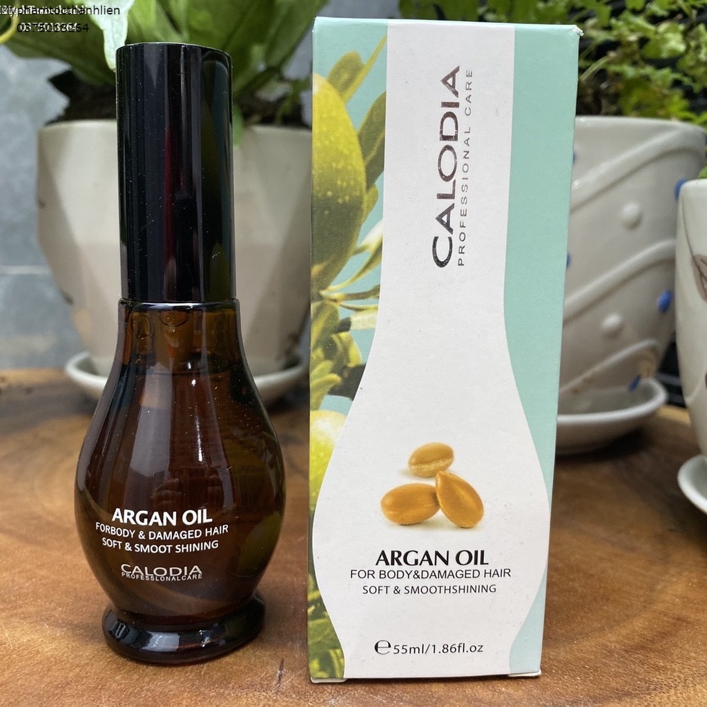 Tinh dầu phục hồi Calodia Argan Oil bóng tóc 55ml(2024) | Shopee Việt Nam