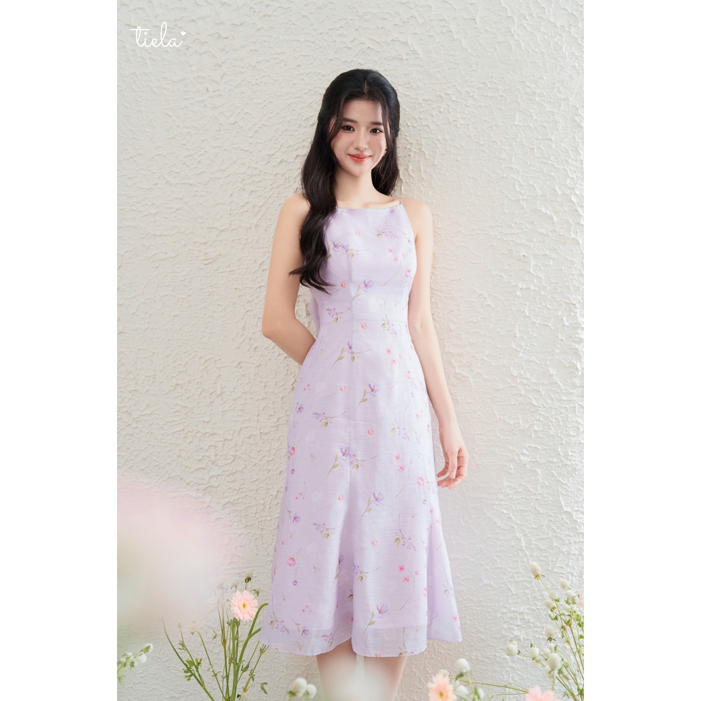 TIELA Đầm váy hoa cổ thuyền - Sarah Dress | Shopee Việt Nam