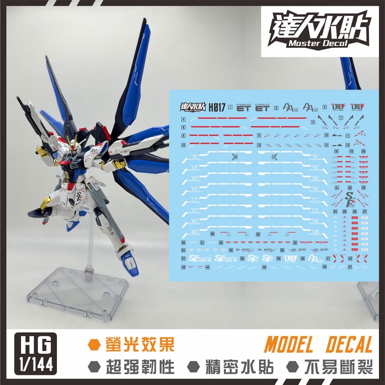 Decal nước Gundam HG Strike Freedom Master Decal DL Dalin MD Water ...